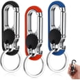 2PCS Mens Keychains for Car Keys Heavy Duty Key Ring, Multi-functional ...