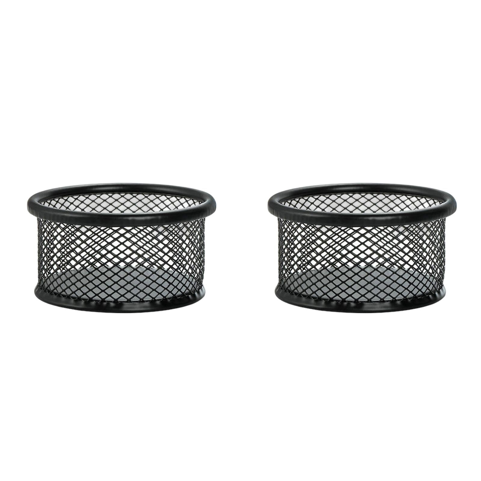 2PCS Mesh Paperclip Organizer - Desktop Wire Clip Holder for Office ...