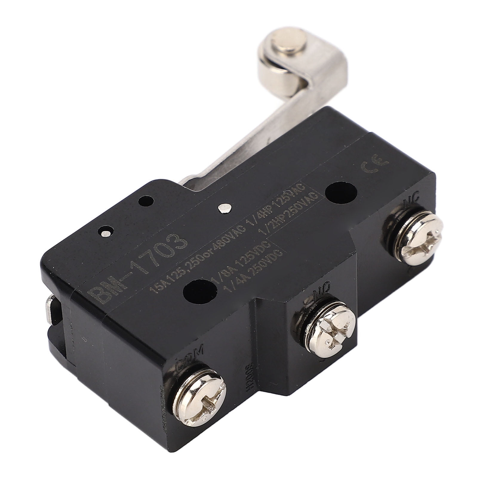 2PCS Micro Limit Switches Copper Conductor Silver Contact Hinge Roller ...