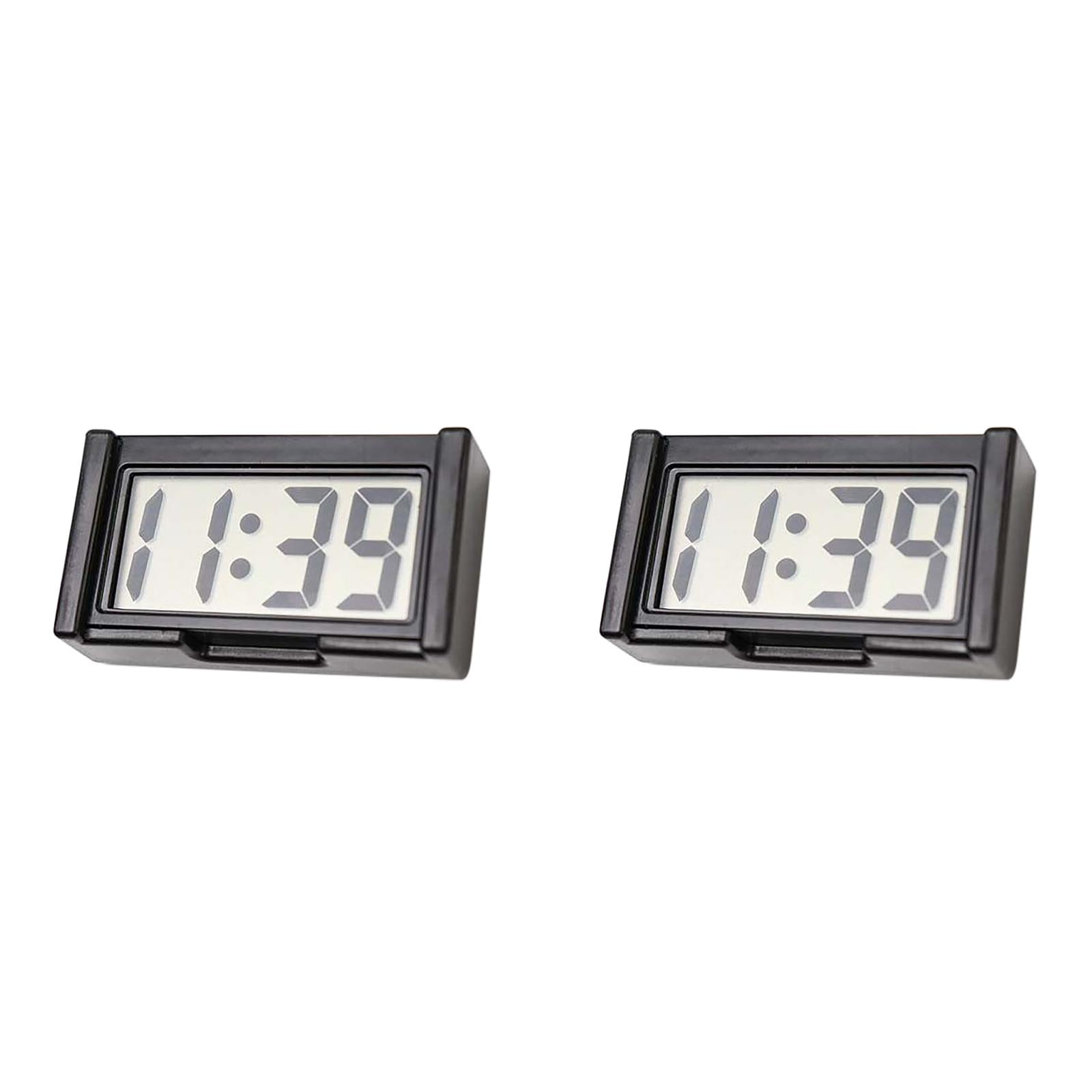 2PCS Mini Digital Clock Small Digital Clock, Battery Operated Small ...