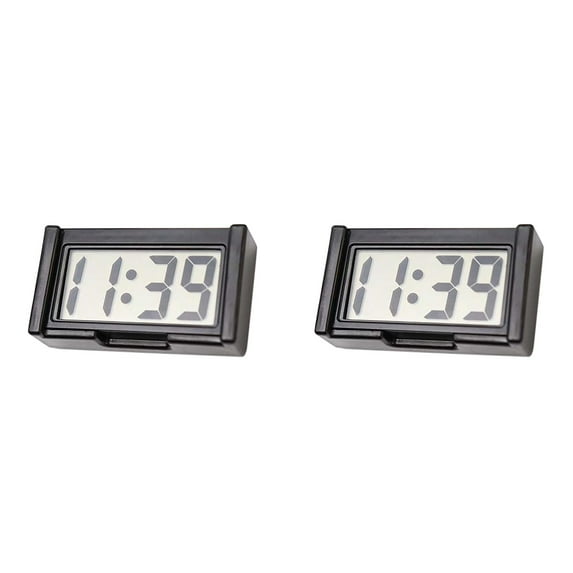 2PCS Mini Digital Clock Small Digital Clock, Battery Operated Small ...