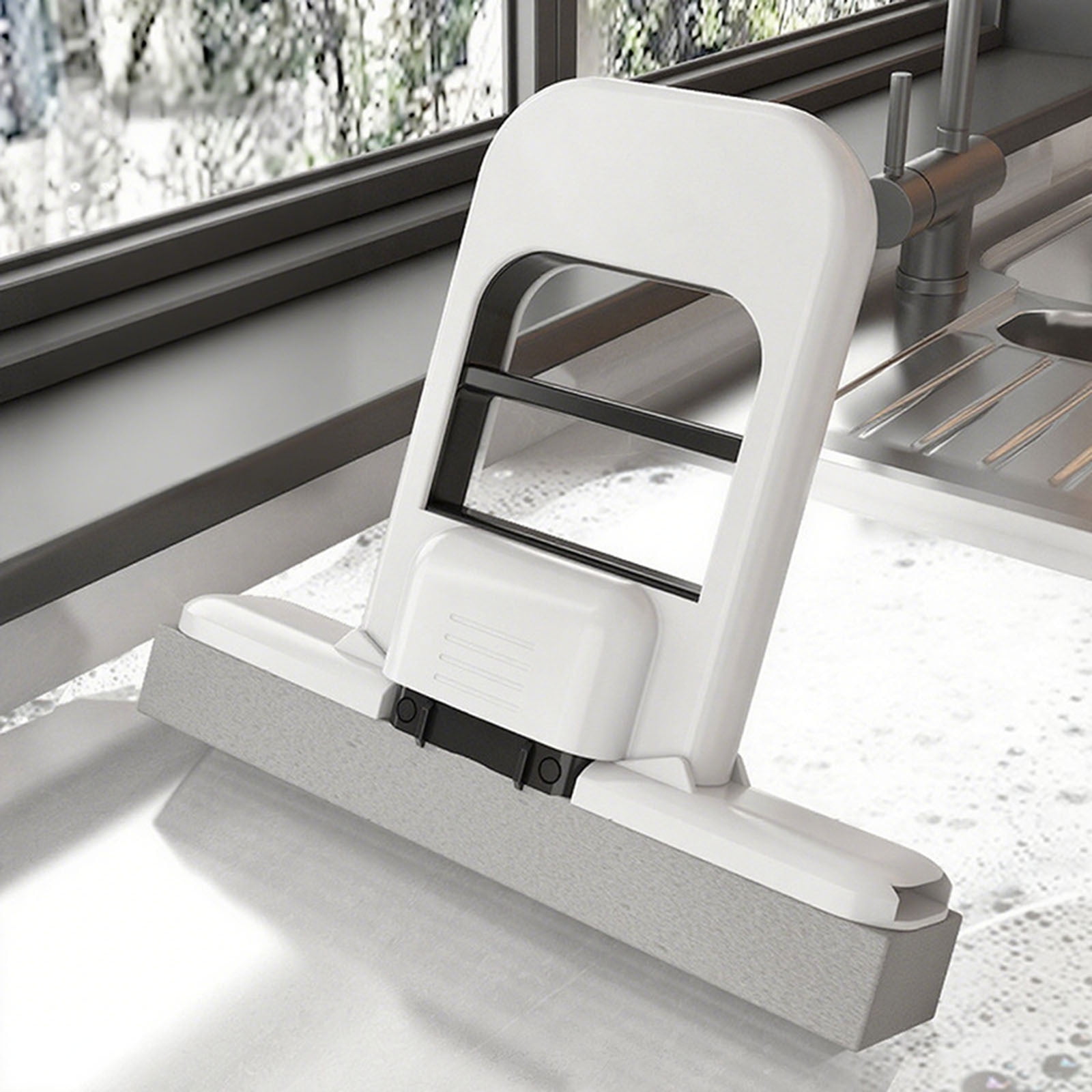 2PCS Mini Foldable Desktop Mop Portable Mini Cleaning Sponge Mop Wet ...