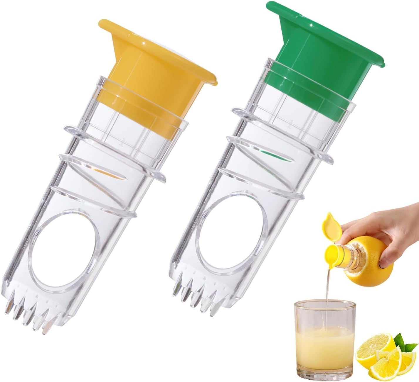 2PCS Mini Lemon Squeezer, 2025 New Screw Top Lemon Juicer Squeezer ...