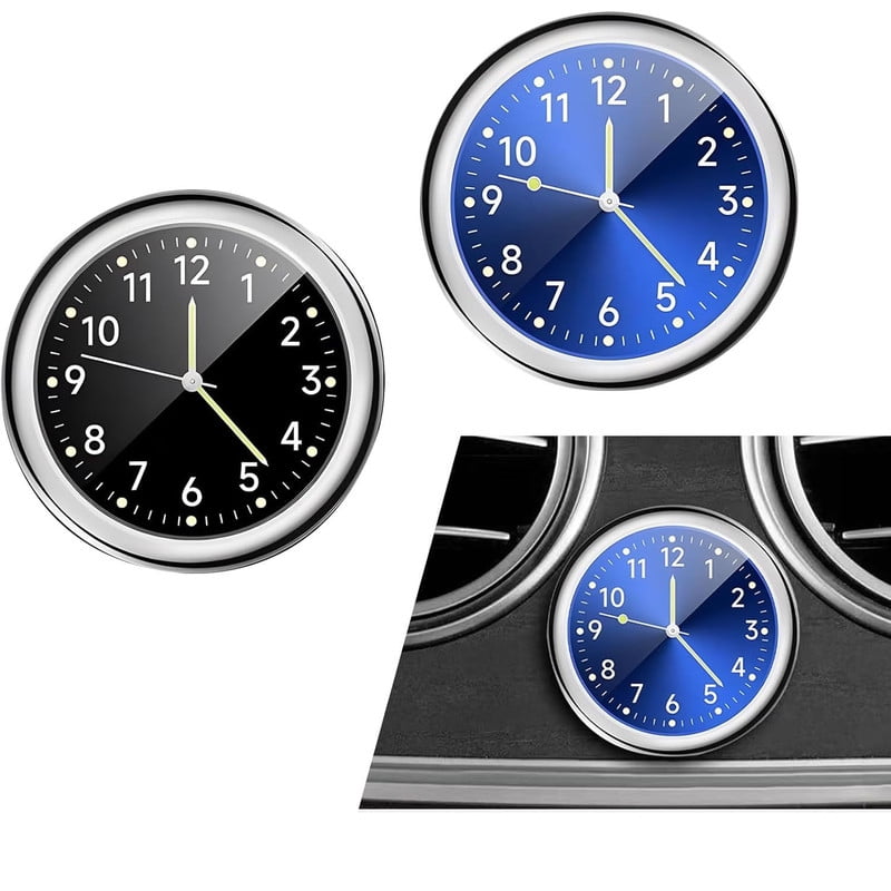 2PCS Mini Luminous Digital Clocks, Digital Decorative Clock for Car ...