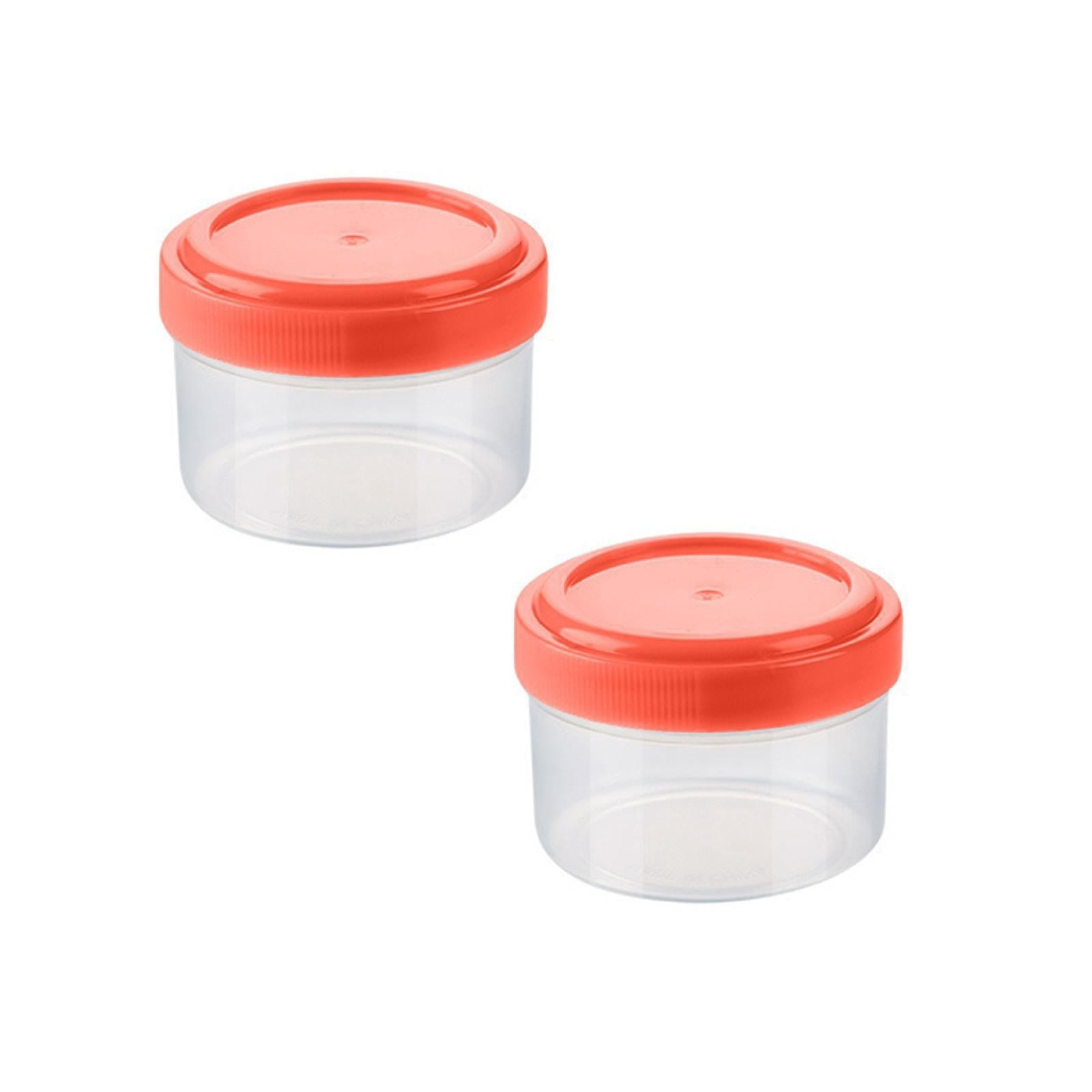 2PCS Mini Round Seasoning Bottle Transparent Seasoning Storage Bottle ...