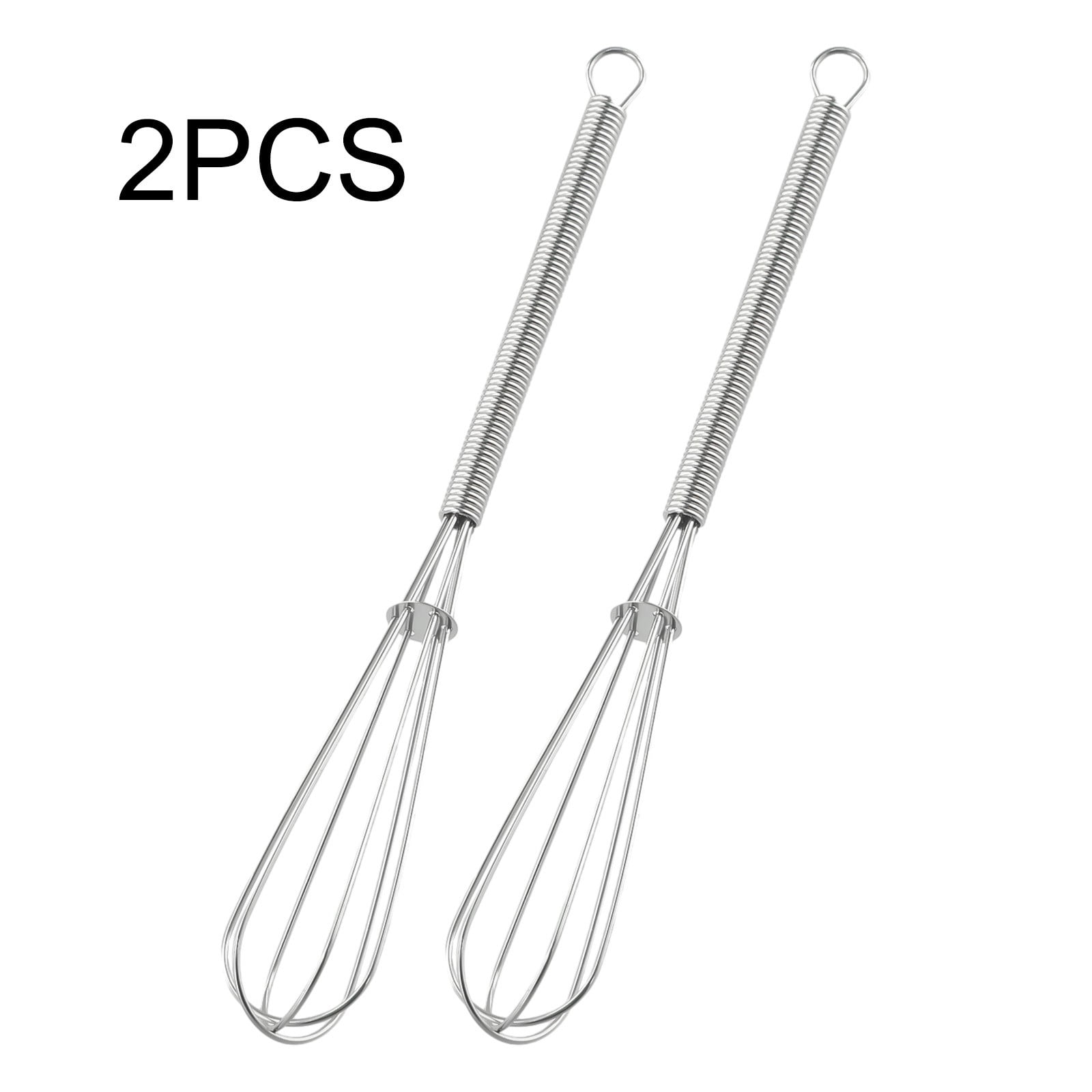 2PCS Mini Stainless Steel Whisk Set for Mixing and Beating - Walmart.com