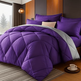 2PCS Minimalist Luxury Diamond Grid Large Bedding Set, Soft Microfiber ...