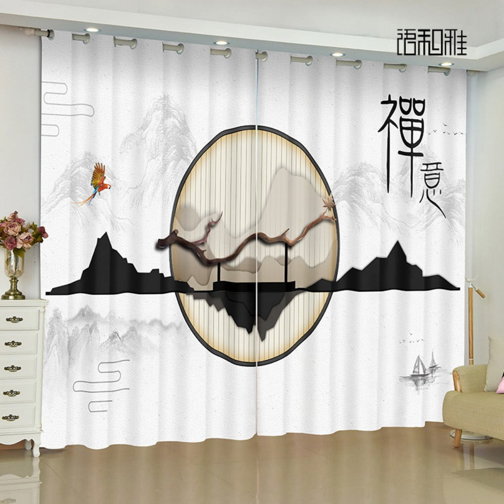 2PCS Modern New Chinese Ink landscape Painting Living Room Study High ...
