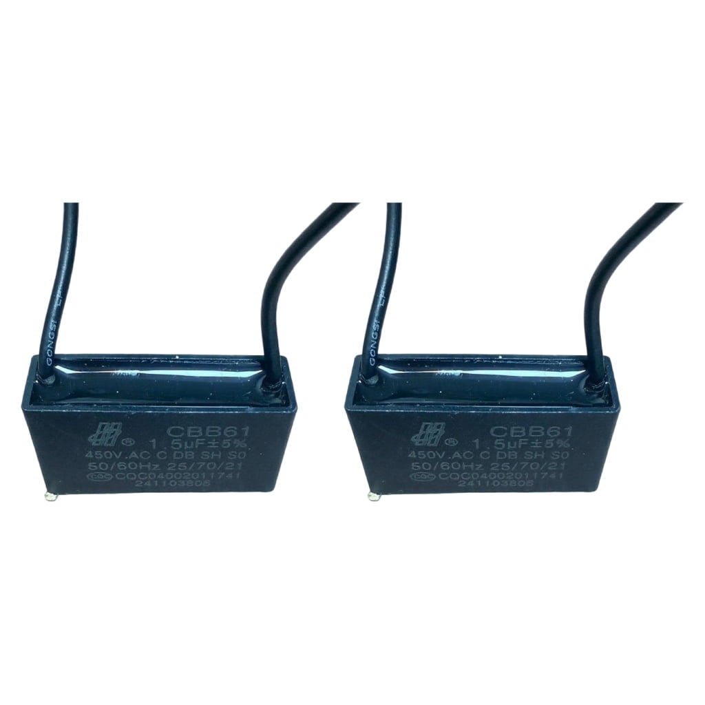 2PCS Motor Starting Capacitors Shell Design Fan Repair Part for ...