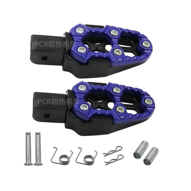 Blue Motorcycle Foot Pegs with Anti-Slip Design for Electric Vehicles ...