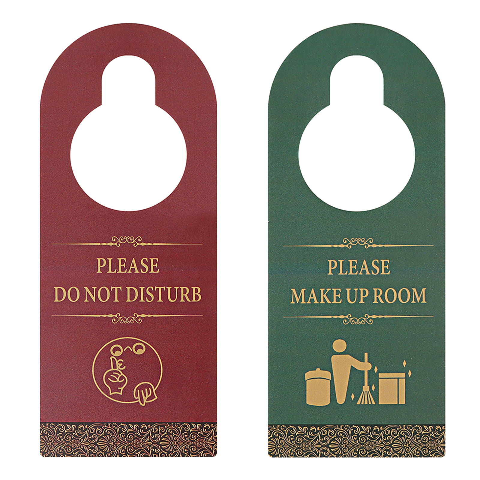 (2PCS) Muka Please Do Not Disturb Make Up Room Door Knob Hanger Sign ...