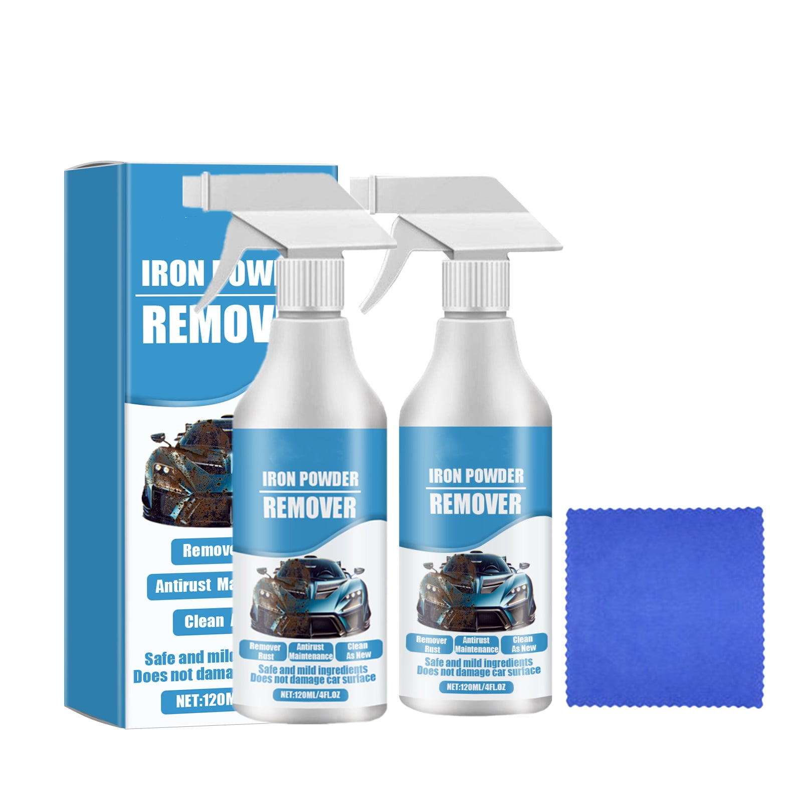 2PCS Multi-Purpose Iron Powder Rust Remover Spray 120ml,Rust Remover ...