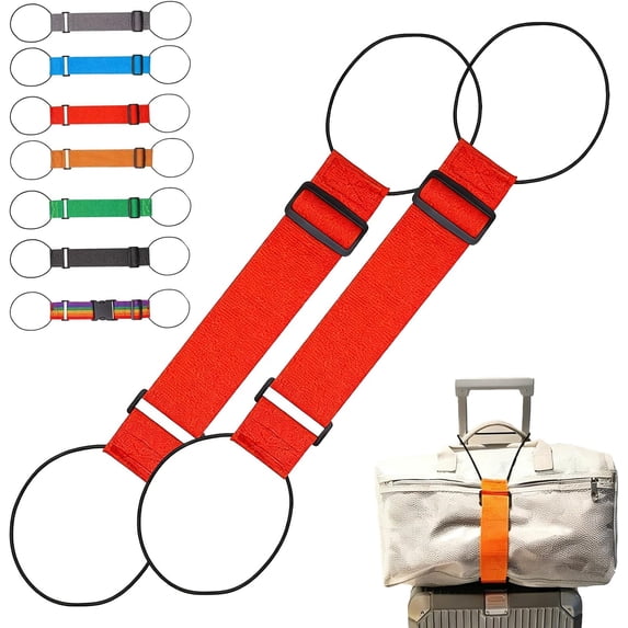 2PCS Multi Use Strong Adjustable Luggage Connector Straps, Luggage ...