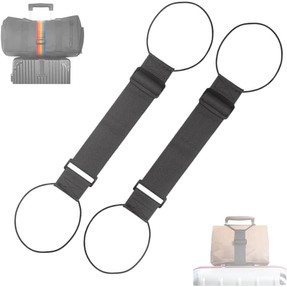 2PCS Multi Use Strong Adjustable Luggage Connector Straps, Upgrade ...