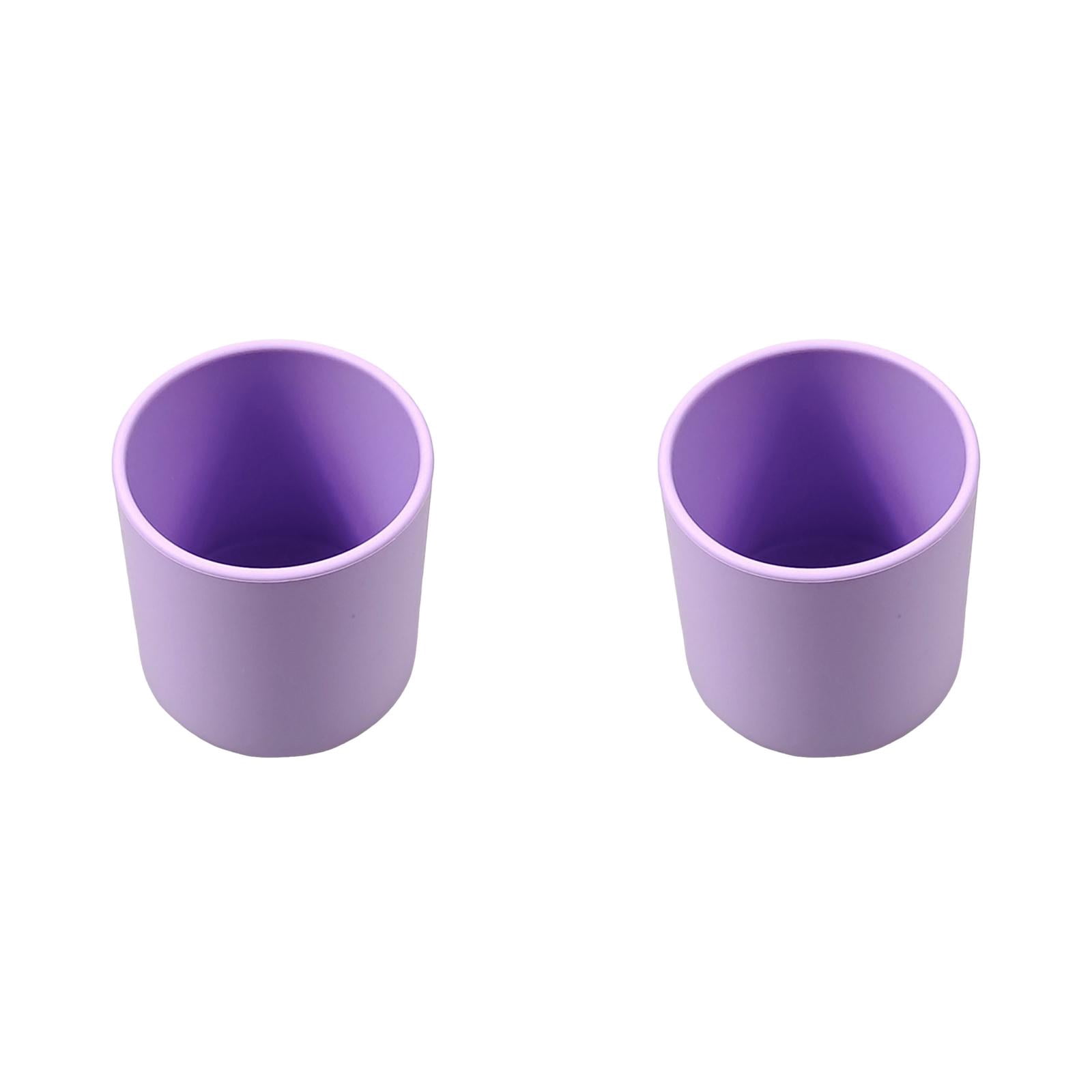 2PCS Multifunctional Small Silicone Water Cup Trainer Cups Silicone ...