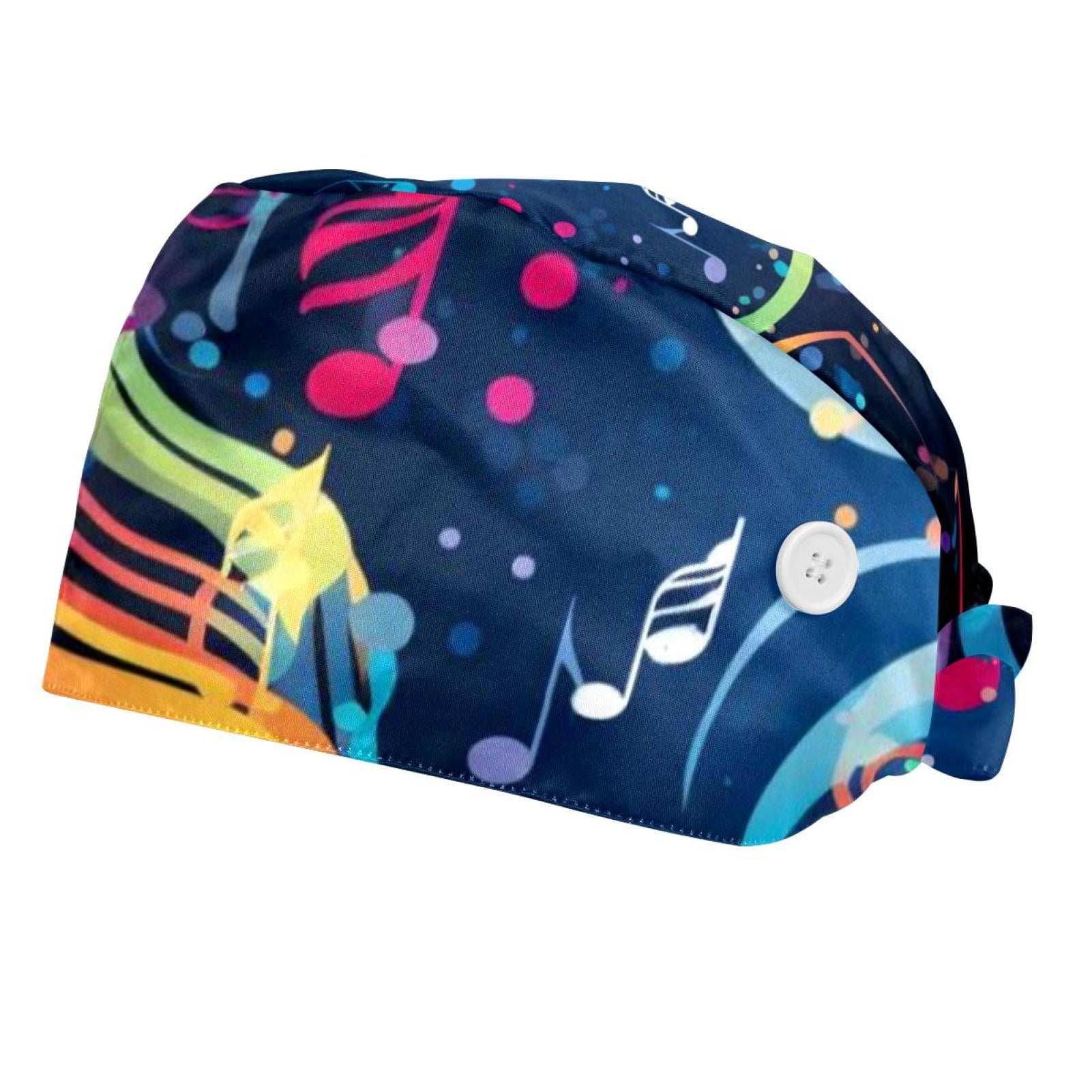 2PCS Music Note Working Cap with Button, Women Men Work Hat - Walmart.com