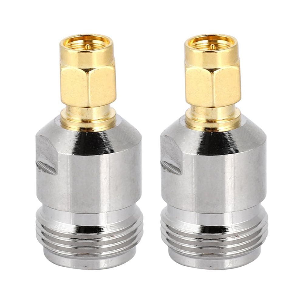2PCS N to SMA Connecter N Type Female to SMA Male RF Coax Antenna Adapter - Walmart.com