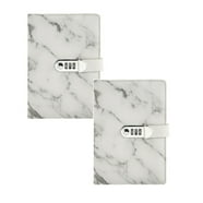 WEMATE Diary, Password Protected Notebook, A5 PU Leather, 240 Pages ...