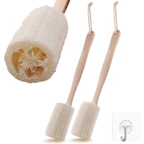 10pcs Natural Loofah Exfoliating Sponges - Gentle Body Scrubber for ...