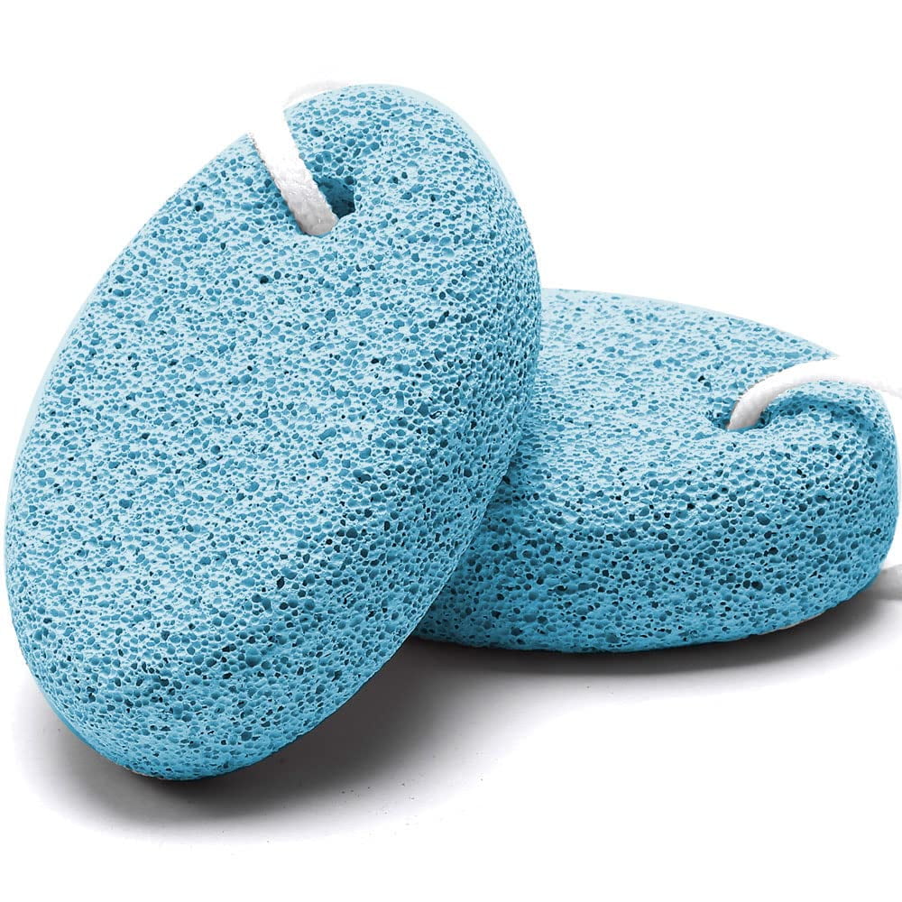 2PCS Natural Pumice Stone for Feet, Rongsi Lava Pedicure Tools Hard ...