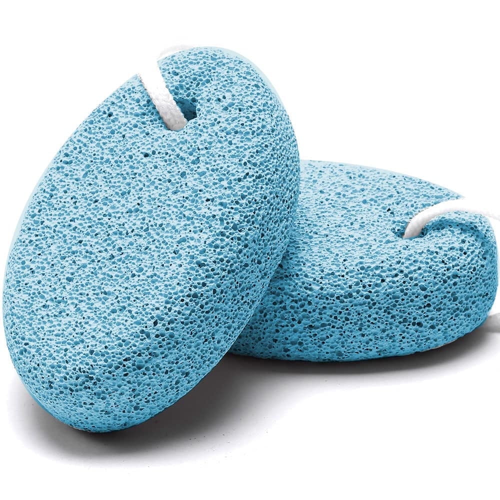 2PCS Natural Pumice Stone for Feet, Rongsi Lava Pedicure Tools Hard ...