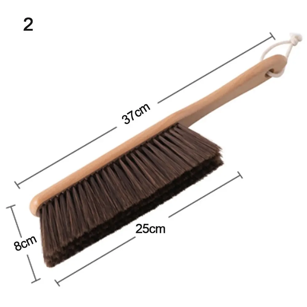 2PCS Natural Wood Bristles Brush Anti-static Desktop Bar Grinder Coffee ...
