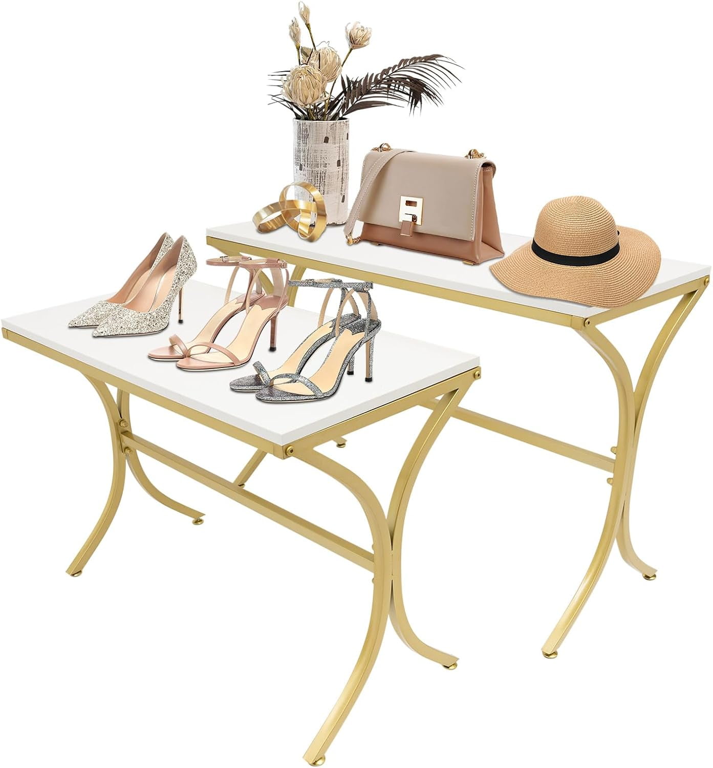 2PCS Nesting Tables Display Tables for Retail Stores, Load Capacity ...