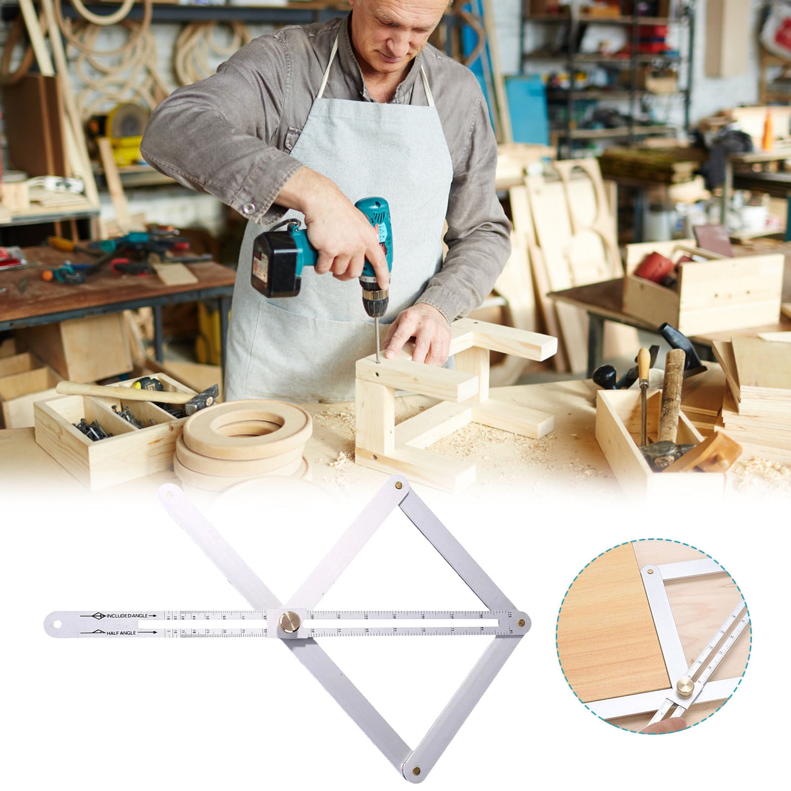 2PCS New Rele Premium Corner Angle Finder, Protractor Angle Finder Tool ...