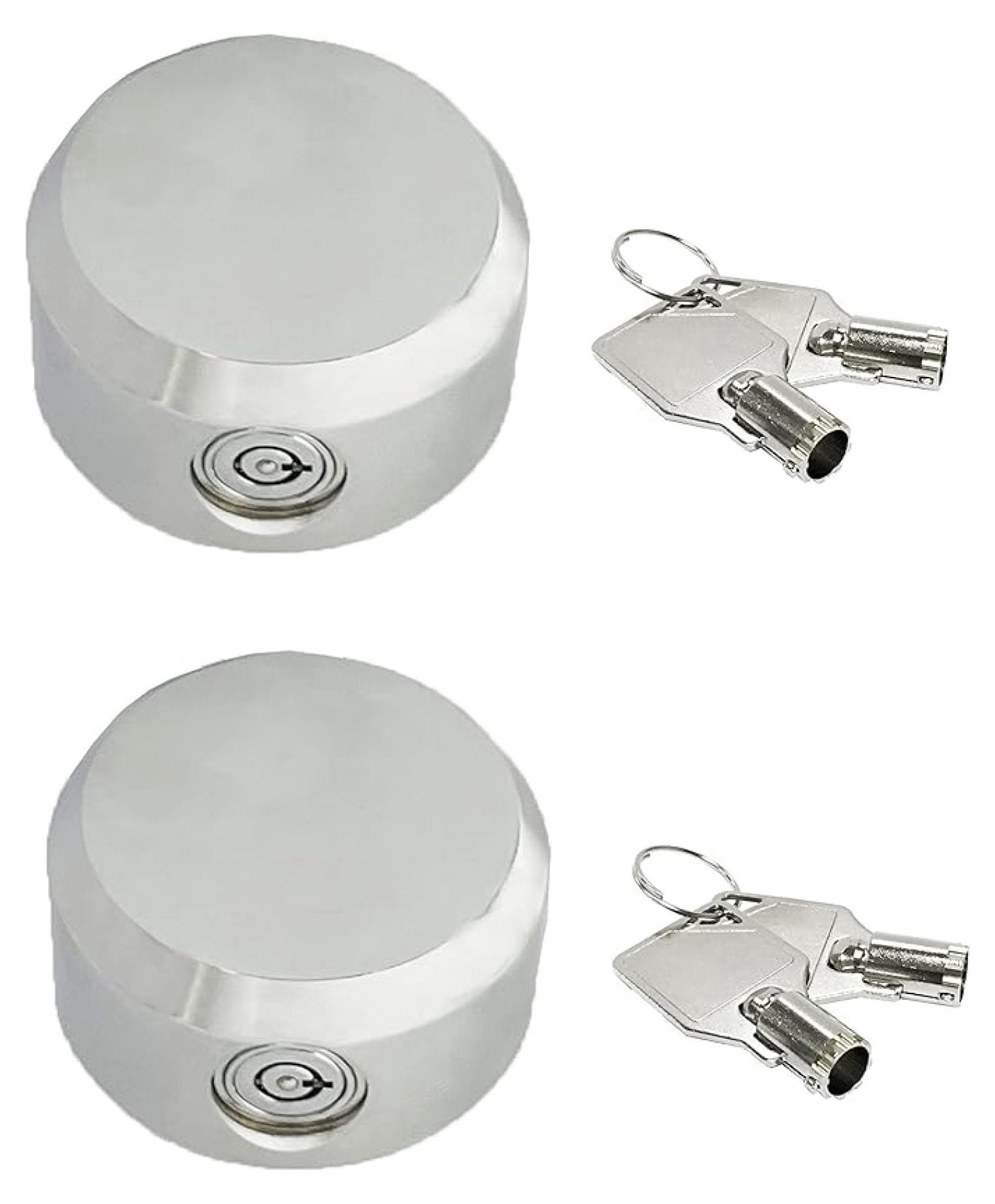 2PCS New Released Shackle Hockey Puck Round Padlock Van Trailer Tubular ...