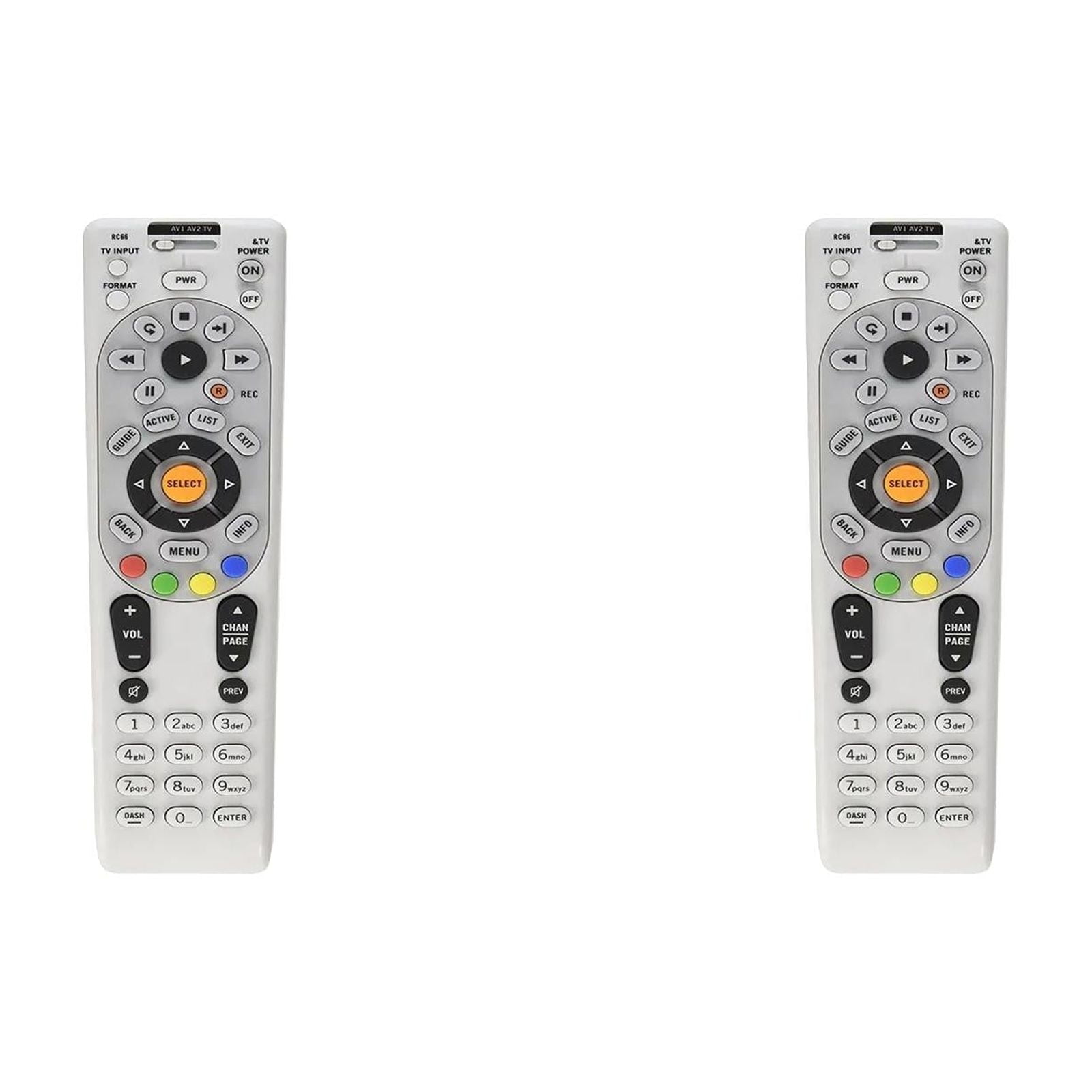 2PCS New Universal DirecTV RC66RX IR/RF Remote Control for AT&T ...