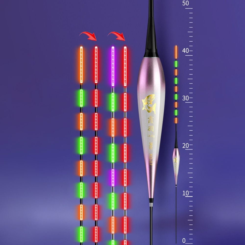 2PCS Night fishing High Quality 2 light Buoy Strike Slip Drift Tube ...