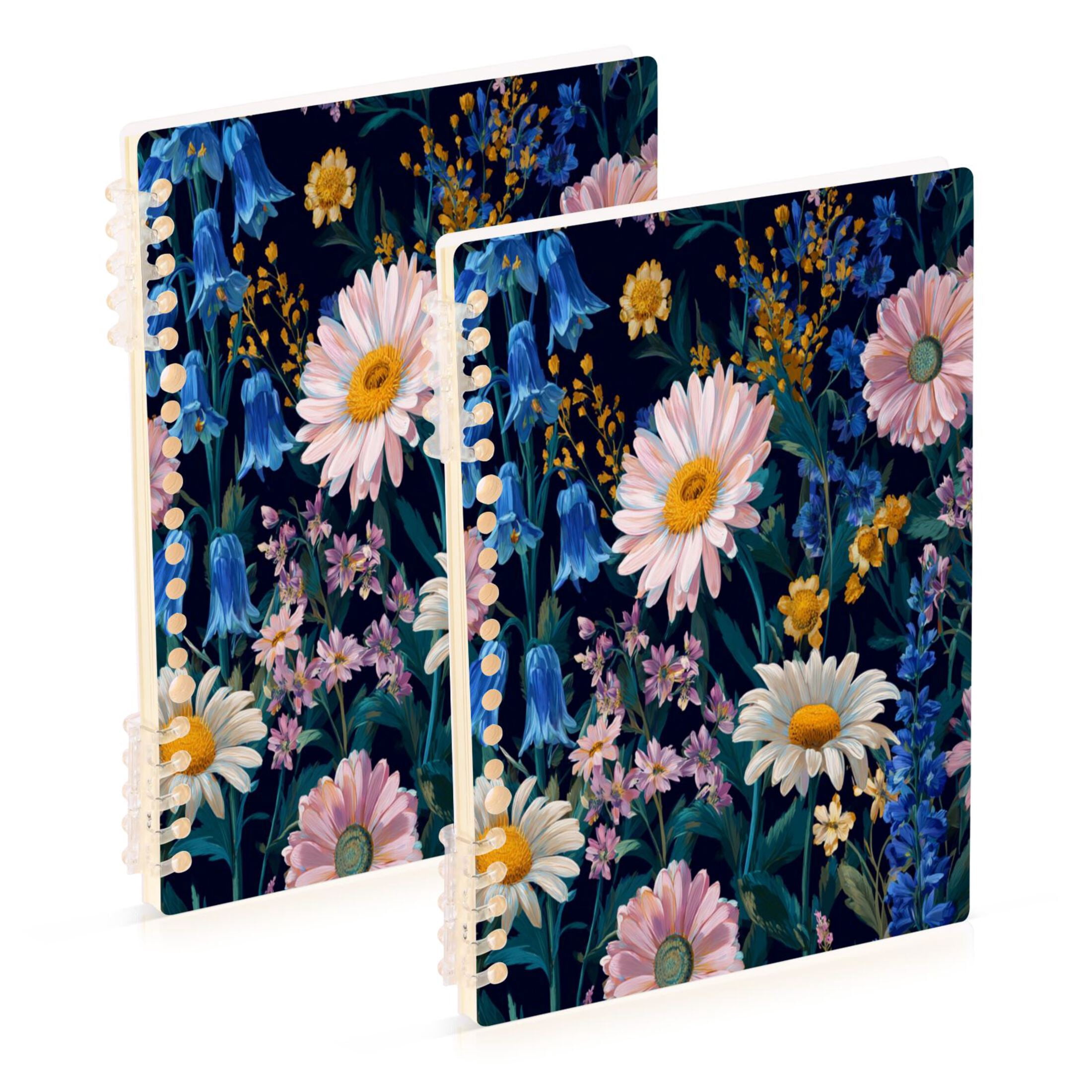 2PCS Notebook 8.3x5.7x0.4 Inch Journey Note Diary Hardcover Notebook 60 ...