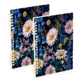 2PCS Notebook 8.3x5.7x0.4 Inch Journey Note Diary Hardcover Notebook 60 ...
