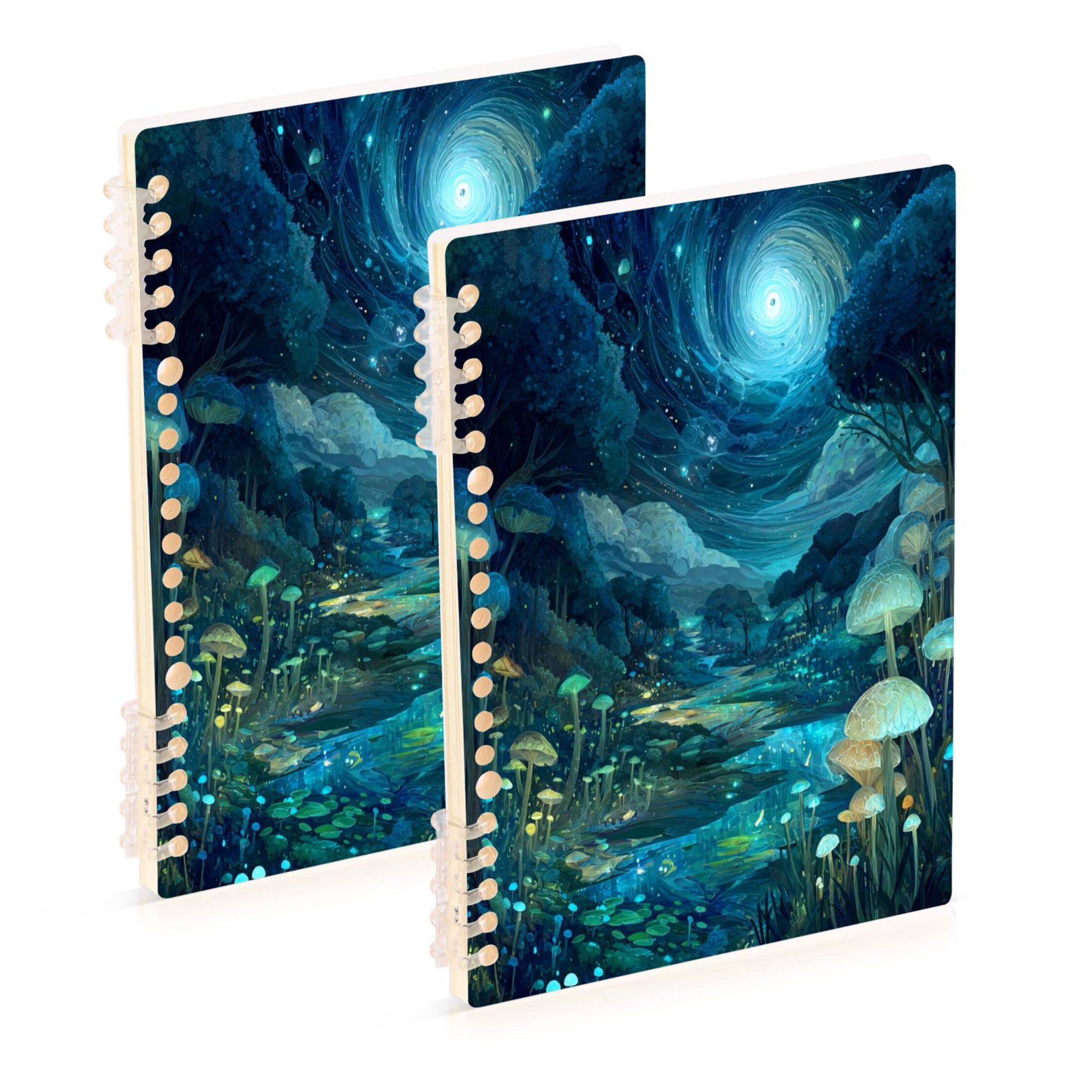 2PCS Notebook 8.3x5.7x0.4 Inch Journey Note Diary Hardcover Notebook 60 ...
