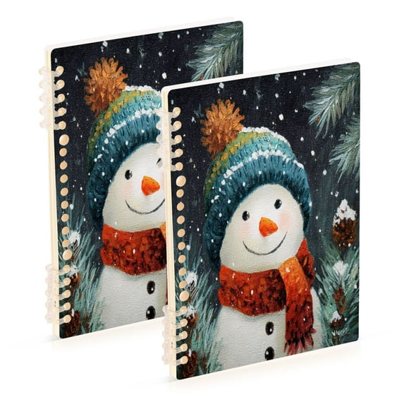 2PCS Notebook 8.3x5.7x0.4 Inch Journey Note Diary Hardcover Notebook 60 ...