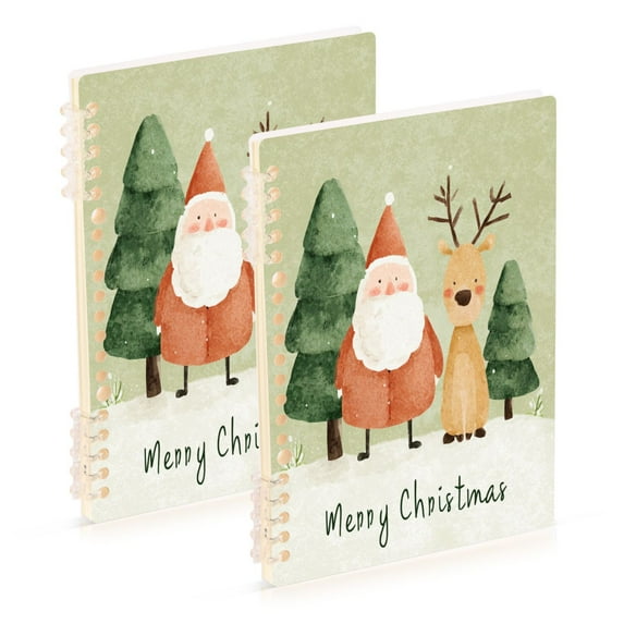 2PCS Notebook 8.3x5.7x0.4 Inch Journey Note Diary Hardcover Notebook 60 ...