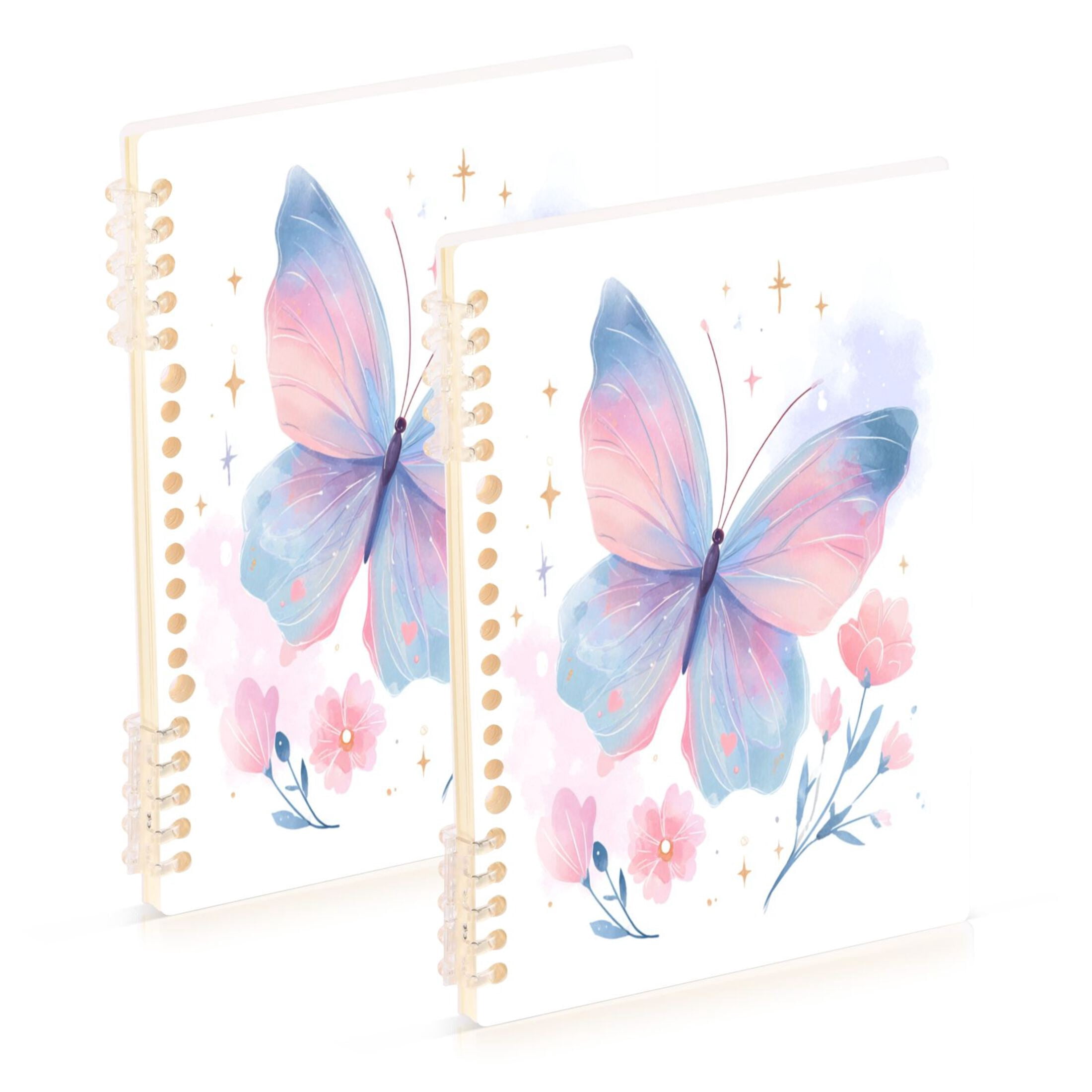 2PCS Notebook 8.3x5.7x0.4 Inch Journey Note Diary Hardcover Notebook 60 ...