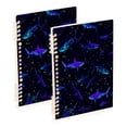 2PCS Notebook 8.3x5.7x0.4 Inch Journey Note Diary Hardcover Notebook 60 ...