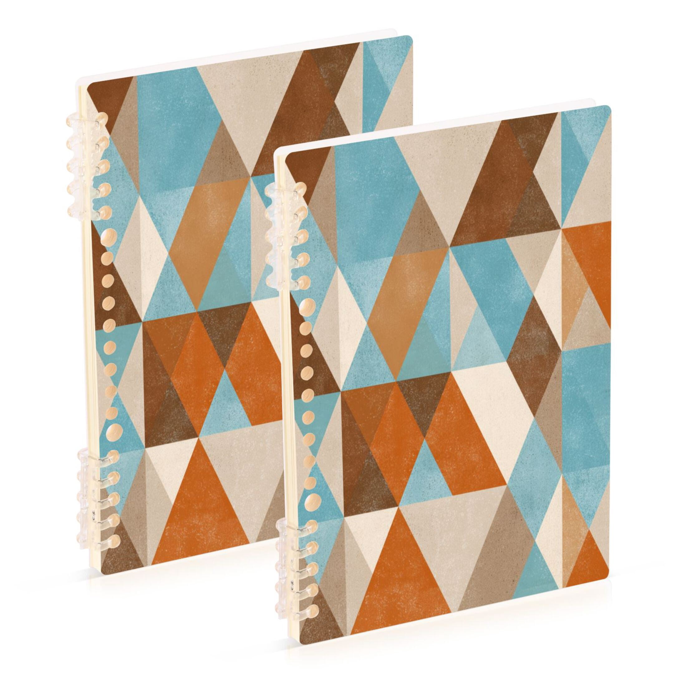 2PCS Notebook 8.3x5.7x0.4 Inch Journey Note Diary Hardcover Notebook 60 ...