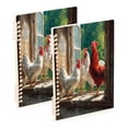 2PCS Notebook 8.3x5.7x0.4 Inch Journey Note Diary Hardcover Notebook 60 ...