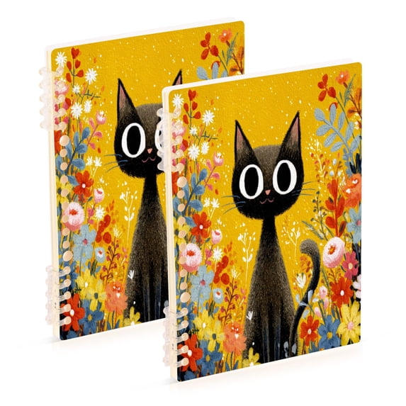 2PCS Notebook 8.3x5.7x0.4 Inch Journey Note Diary Hardcover Notebook 60 ...
