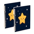 2PCS Notebook 8.3x5.7x0.4 Inch Journey Note Diary Hardcover Notebook 60 ...