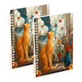 2PCS Notebook 8.3x5.7x0.4 Inch Journey Note Diary Hardcover Notebook 60 ...