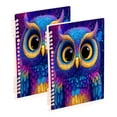 2PCS Notebook 8.3x5.7x0.4 Inch Journey Note Diary Hardcover Notebook 60 ...