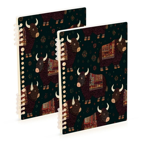 2PCS Notebook 8.3x5.7x0.4 Inch Journey Note Diary Hardcover Notebook 60 ...