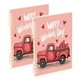 2PCS Notebook 8.3x5.7x0.4 Inch Journey Note Diary Hardcover Notebook 60 ...