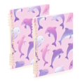 2PCS Notebook 8.3x5.7x0.4 Inch Journey Note Diary Hardcover Notebook 60 ...
