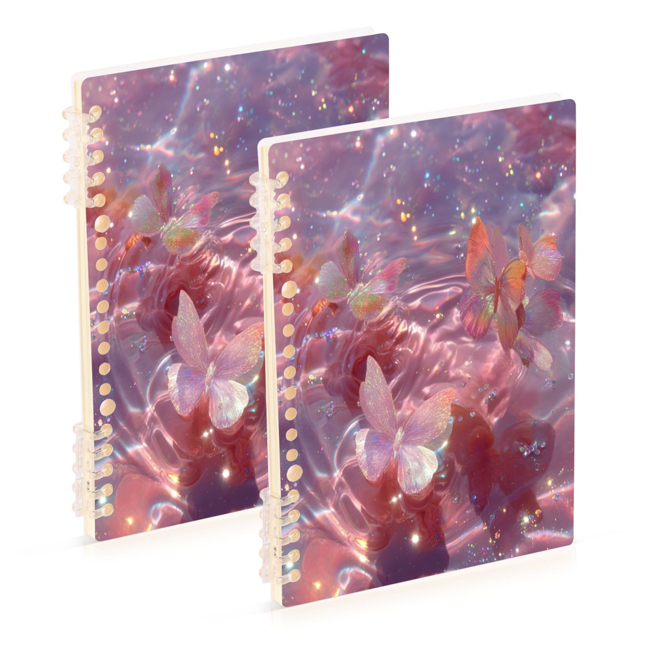 2PCS Notebook 8.3x5.7x0.4 Inch Journey Note Diary Hardcover Notebook 60 ...
