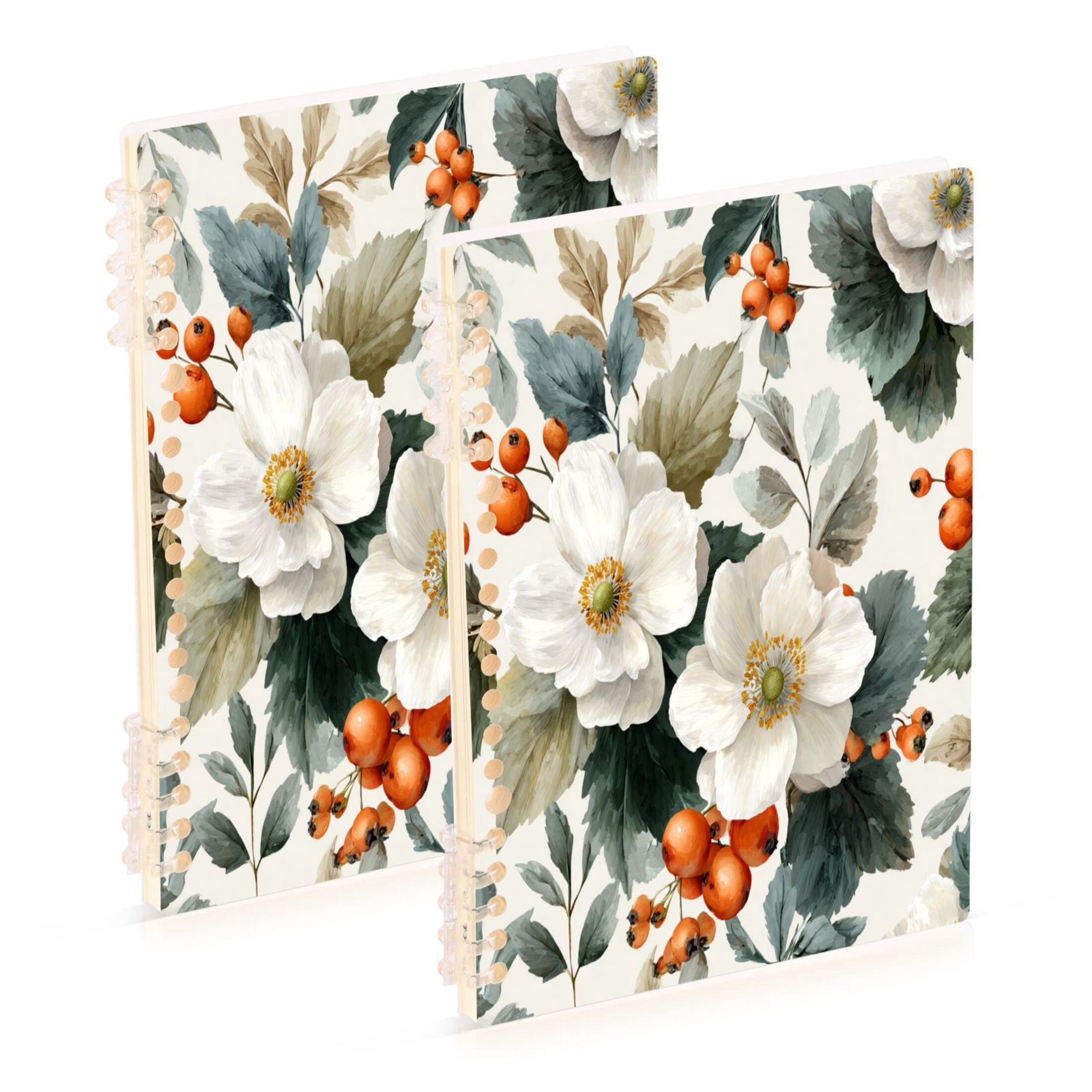 2PCS Notebook 8.3x5.7x0.4 Inch Journey Note Diary Hardcover Notebook 60 ...