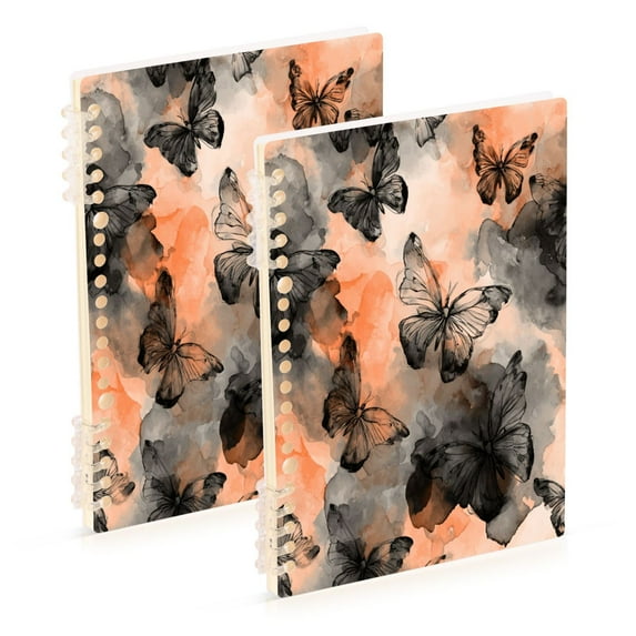 2PCS Notebook 8.3x5.7x0.4 Inch Journey Note Diary Hardcover Notebook 60 ...